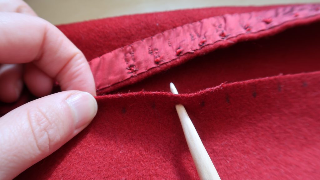 How I attach buttons on a sleeve | HANDCRAFTED HISTORY